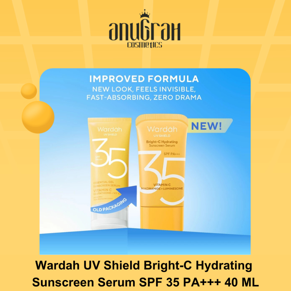 Jual Wardah UV Shield Bright-C Hydrating Sunscreen Serum SPF 35 PA ...