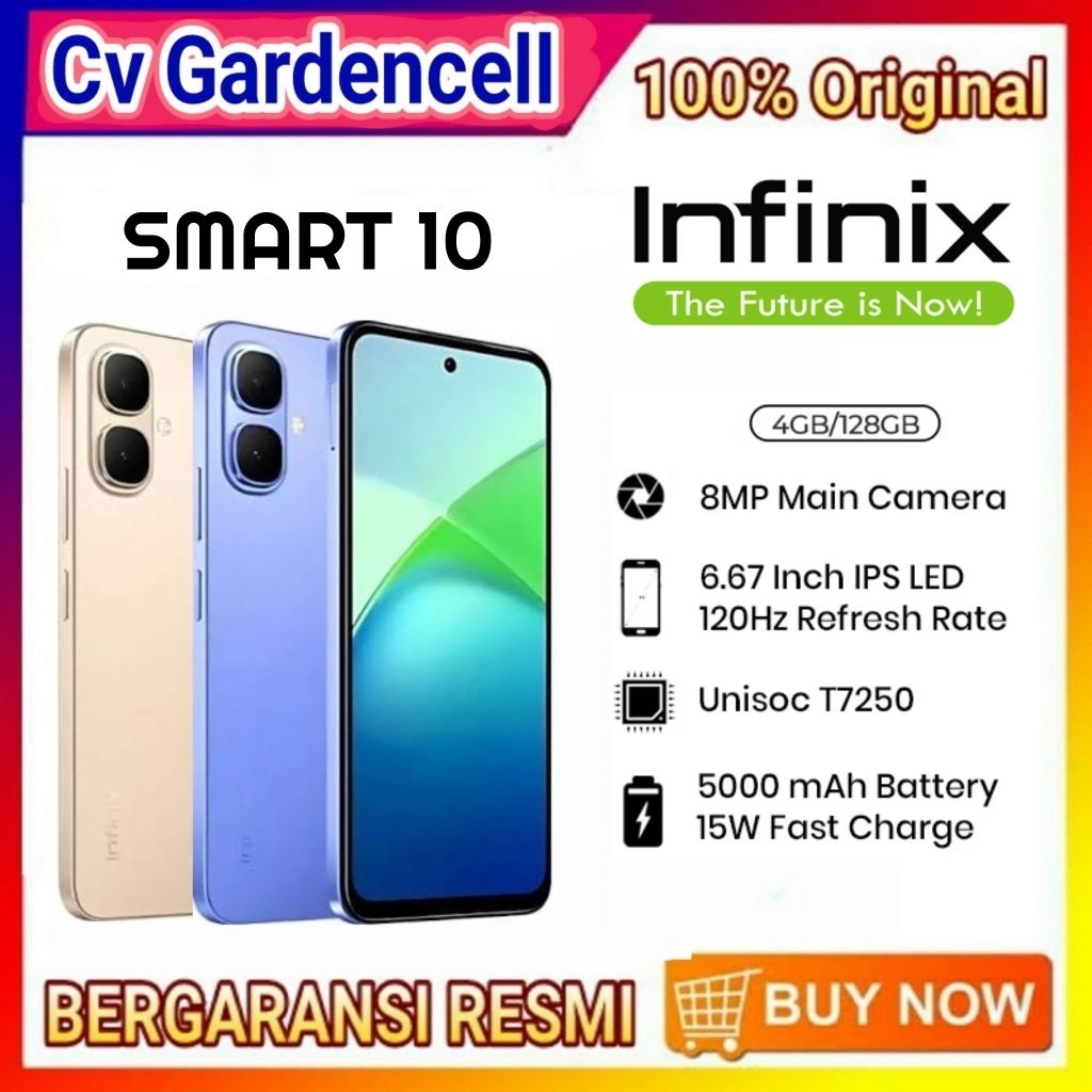 Jual Infinix Smart 10 Ram 4/128Gb Garansi Resmi | Shopee Indonesia