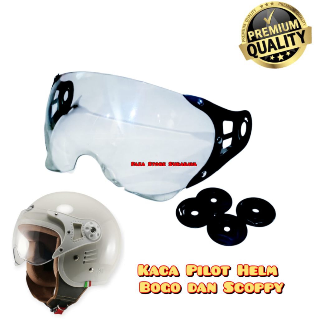 Jual Promo Kaca Pilot Bening Helm Honda Scoopy + kupingan Helm Bogo ...