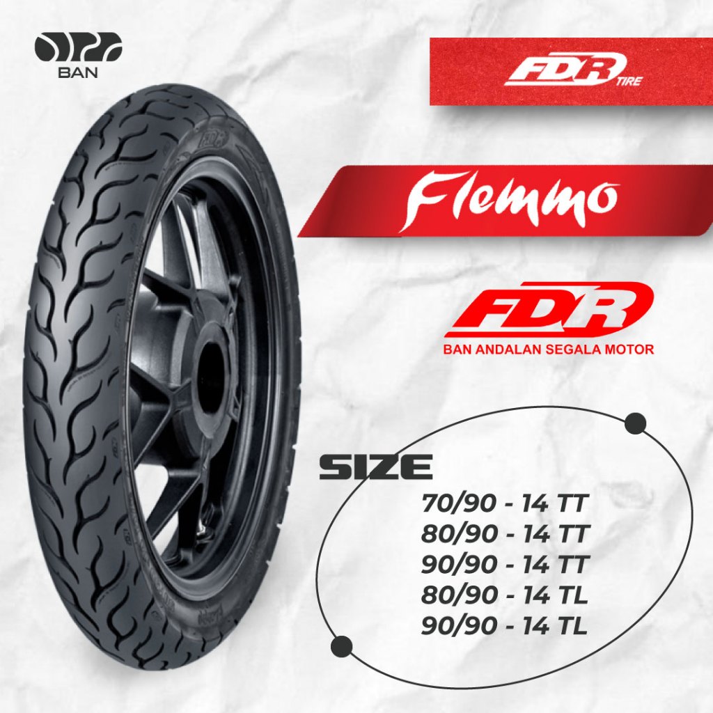 Jual FDR Flemmo Ring 14 – Ban Motor Matic TT/TL (Tubetype & Tubeless ...