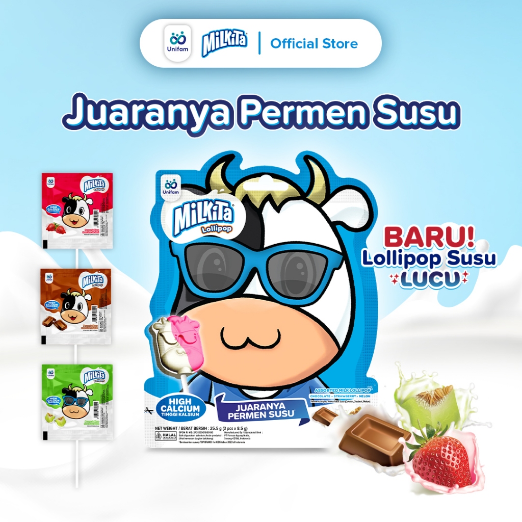 Jual Milkita Milki Permen Lolipop Susu Lucu - Ekspresi Random 1 Pack ...
