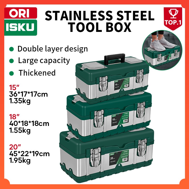 Jual ISKU Tool Box 15-20'' Besi Baja Kotak Perkakas Besar 20inch ...