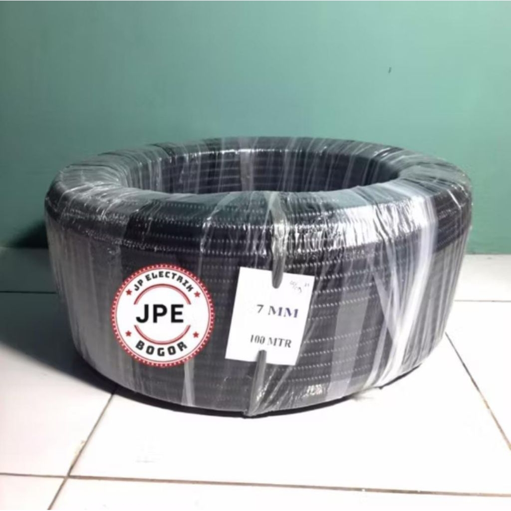 Jual Flexible Conduit 7mm PVC Hitam / Selang Flexible 20mm Hitam Polos ...
