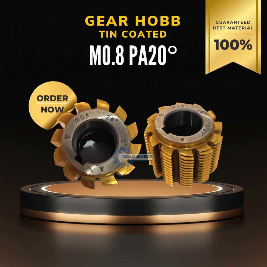 Jual Gear Hobbing DP8 Pa20 Tin Coated / Gear Hobb / Hobb Cutter / Pisau ...