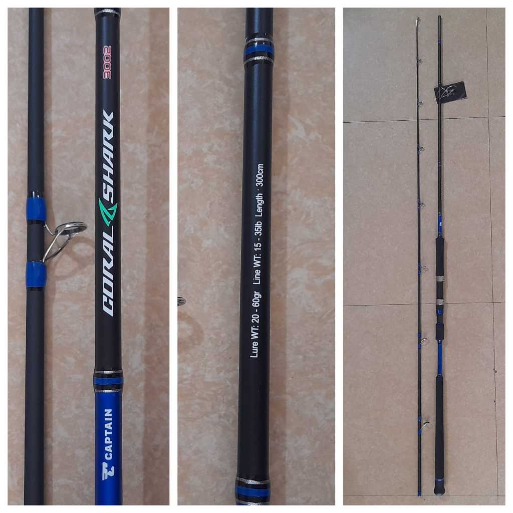 Jual Joran Pancing Laut Shore Jigging 3 Meter Captain Coral Shark ...