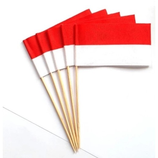 Jual TUSUKAN KUE CAKE TOPPER BENTUK BENDERA MERAH PUTIH TUSKAN TUMPENG ...