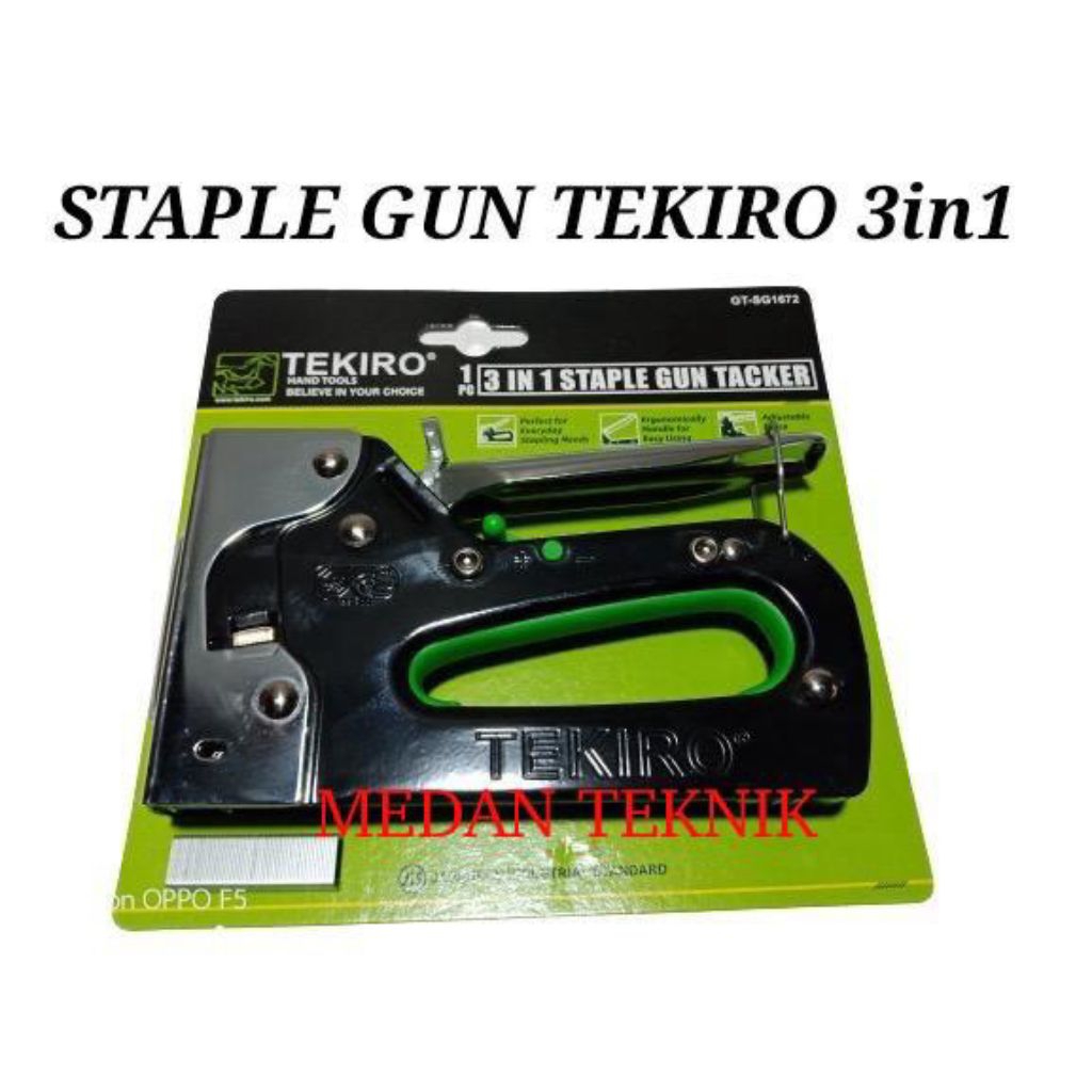 Jual STAPLES GUN HEKTER TEKIRO 3 IN 1 6 - 14 MM | Shopee Indonesia
