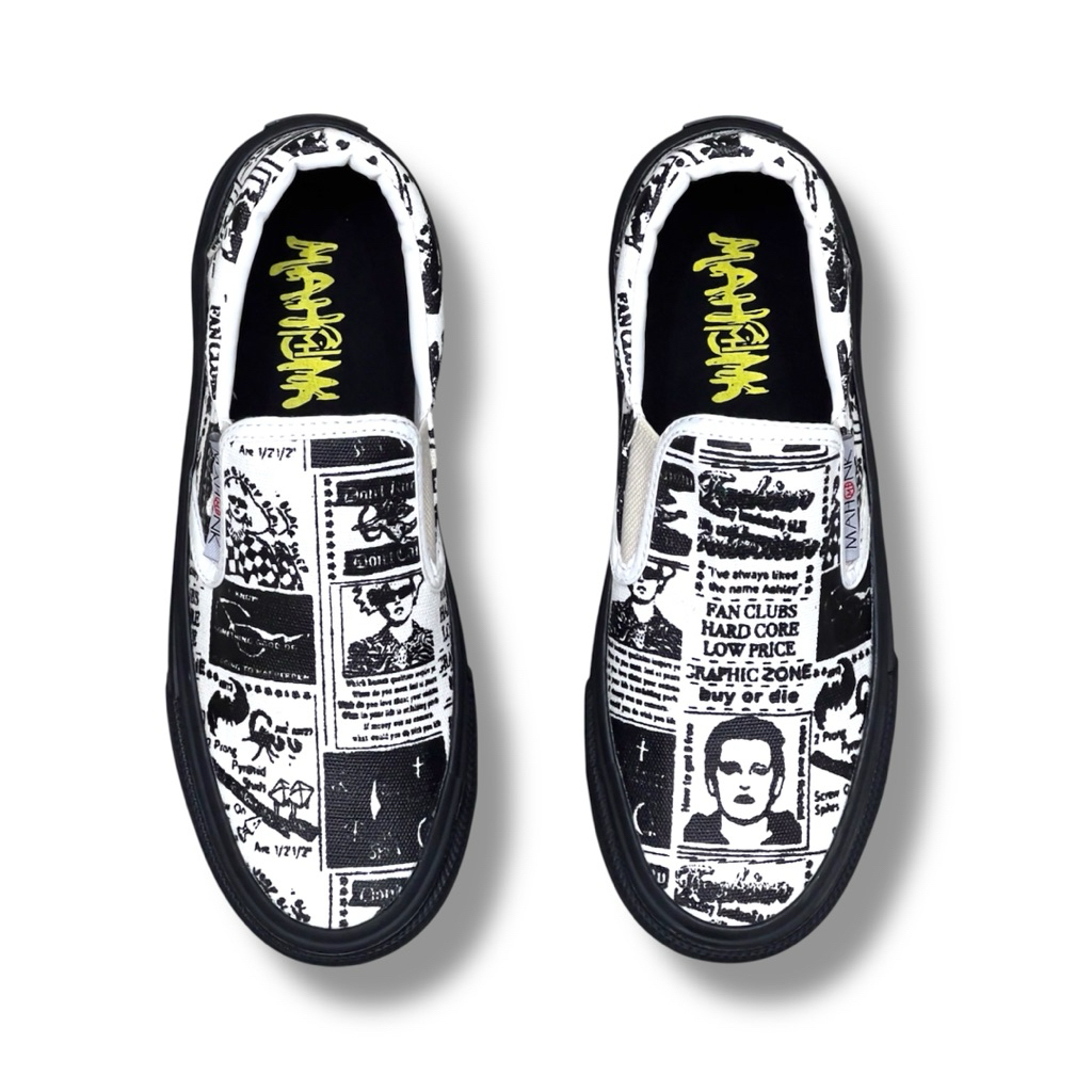 Jual SEPATU MAHONK - Slip On Motif Koran Black 39-45 Pria Wanita ...