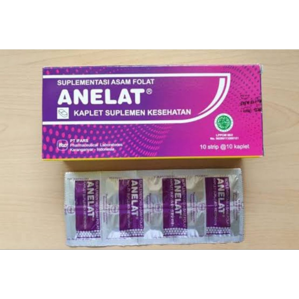Jual Anelat 𝟏 𝐒𝐓𝐑𝐈𝐏 𝐈𝐒𝐈 𝟏𝟎 𝐊𝐀𝐏𝐋𝐄𝐓 - Suplementasi Asam Folat 1000 MCG ...