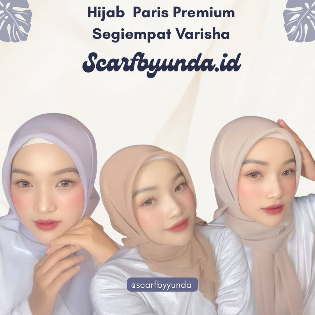 Jual Hijab paris jadul premium segiempat varisha by scarfbyunda.id ...