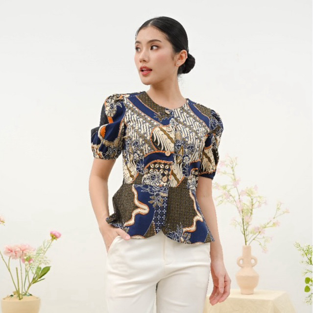 Jual Atasan Batik nuansa batik - 339BTN | Shopee Indonesia
