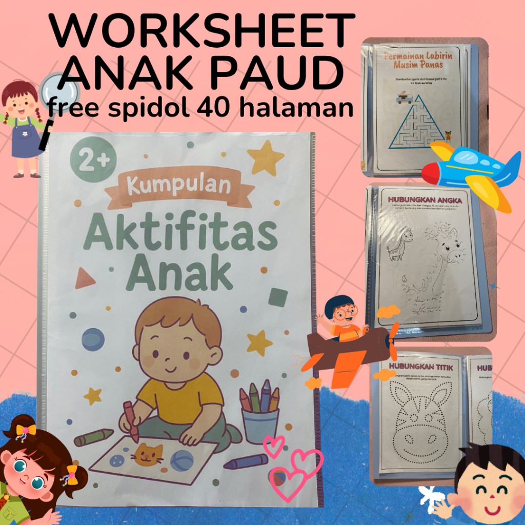 Jual WORKSHEET MENULIS BUKU AKTIFITAS PERTAMA ANAK PAUD ukuran A5 dan ...