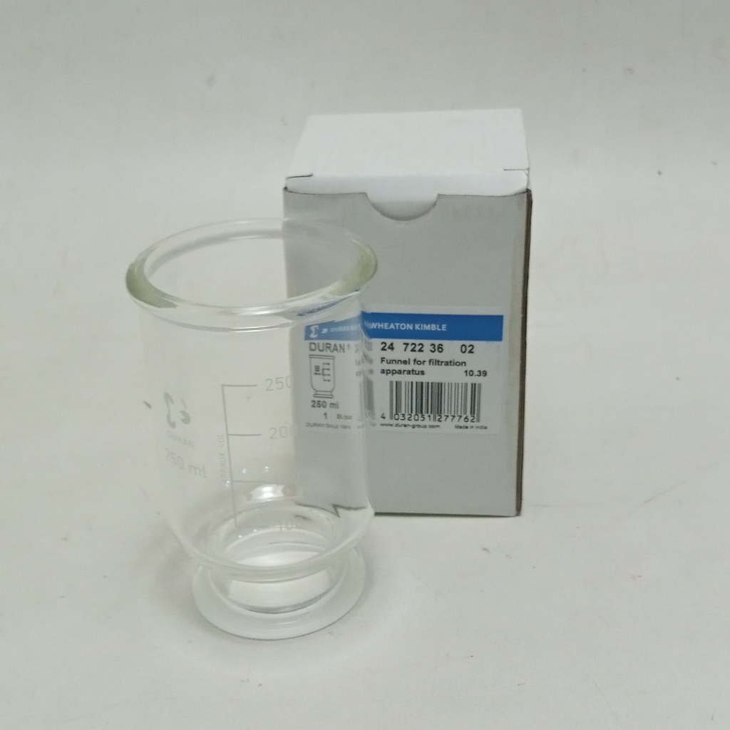Jual DURAN | GLASS FUNNEL 500mL with scale 500mL scale Glass filtration ...