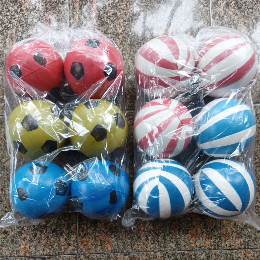 Jual BOLA KECIL UKURAN 6 INCI DIAMETER LINGKAR 15 CM HARGA PER BIJI ...