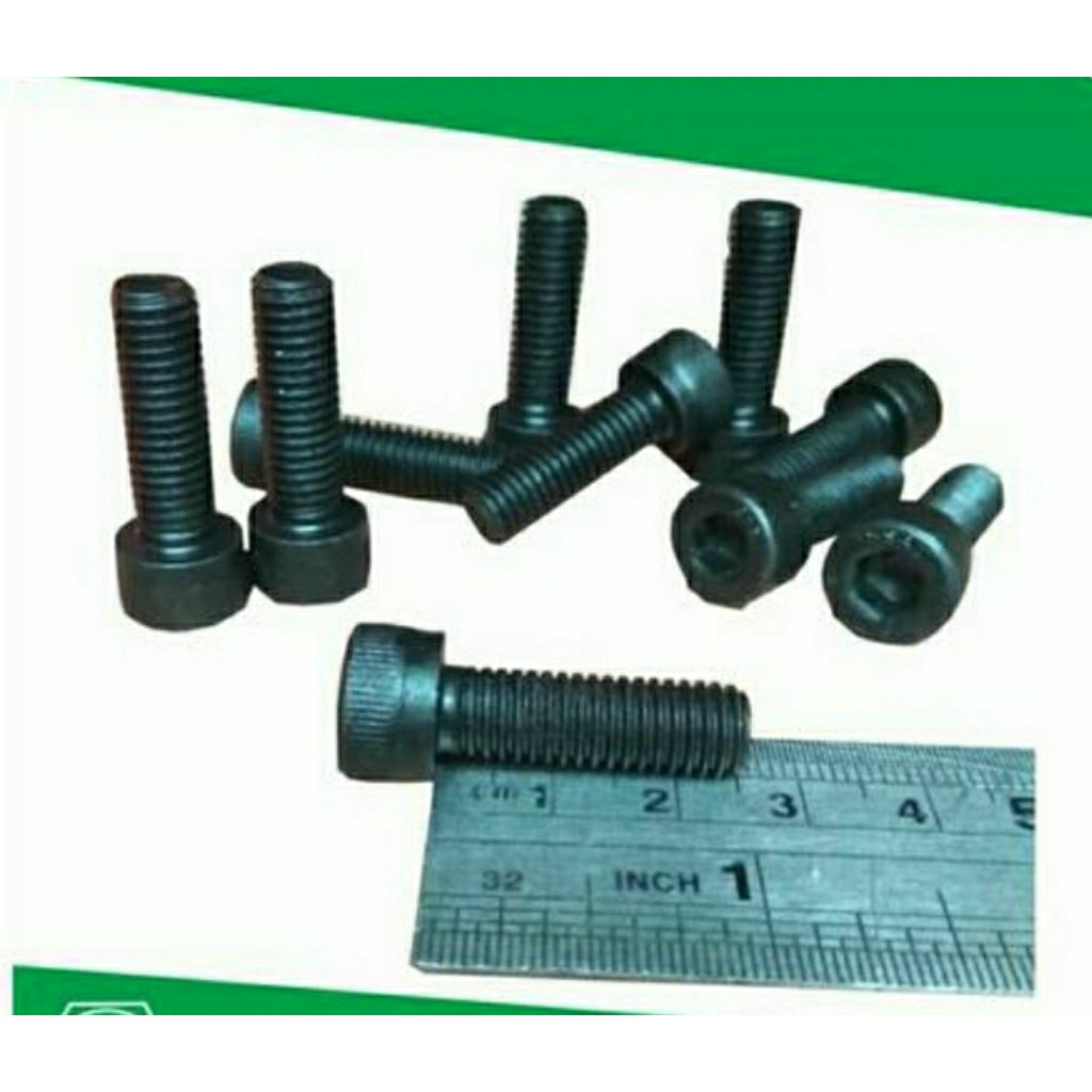Jual Baut el m6×25 Baut L Baja Hitam 12,9 | Shopee Indonesia
