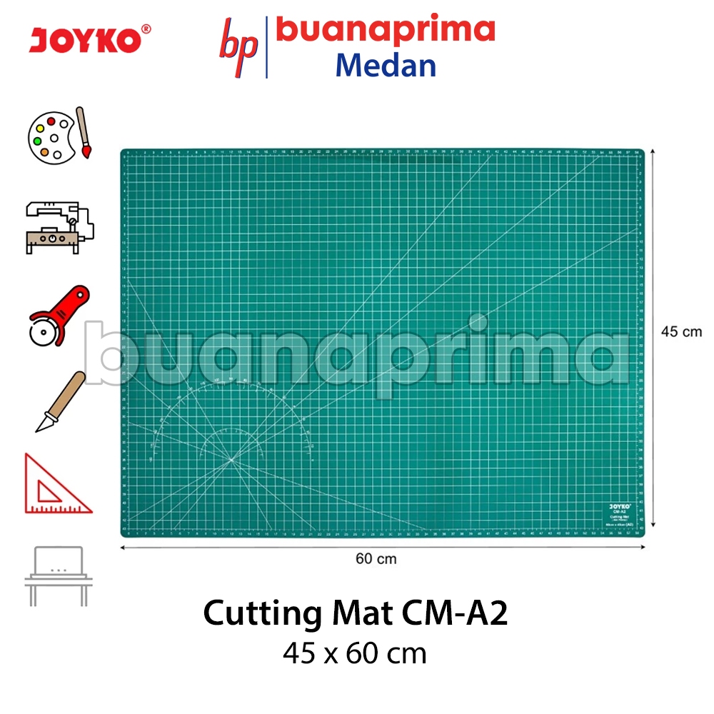 Jual CUTTING MAT A2 JOYKO 60 x 45 cm Alas Tatakan Pemotong Potong Kertas | Shopee Indonesia