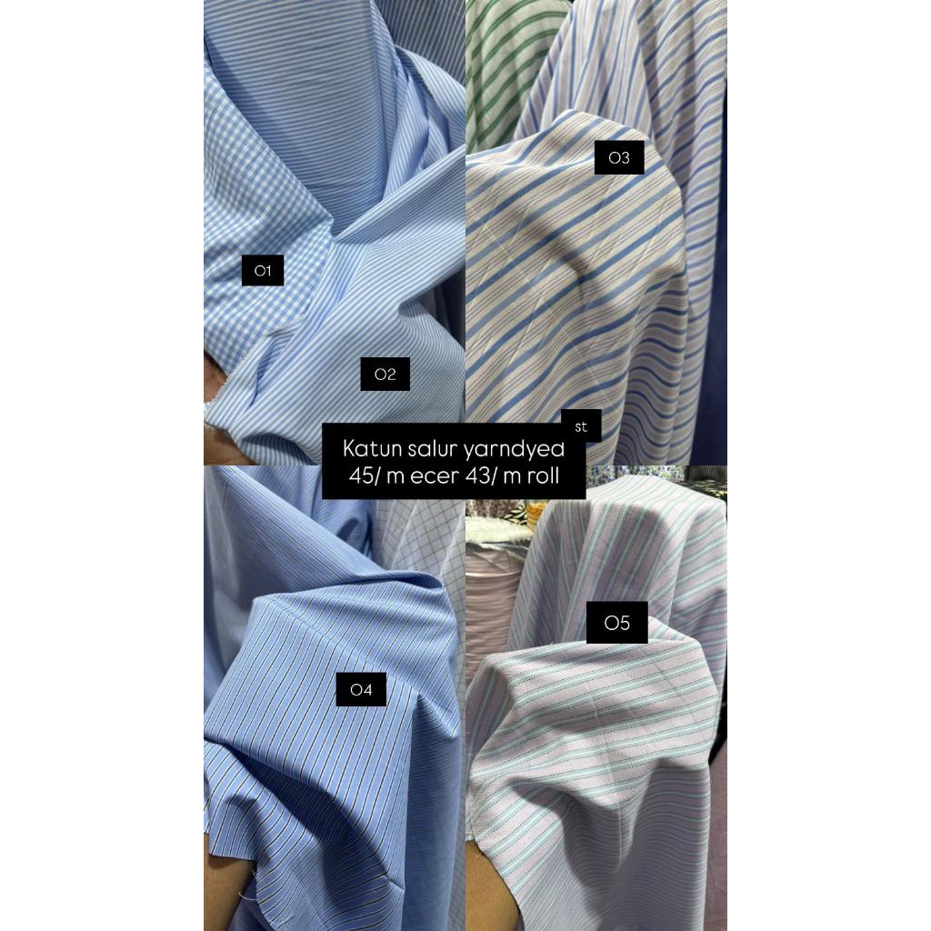 Jual Katun Salur Yarndyed Garment | Shopee Indonesia