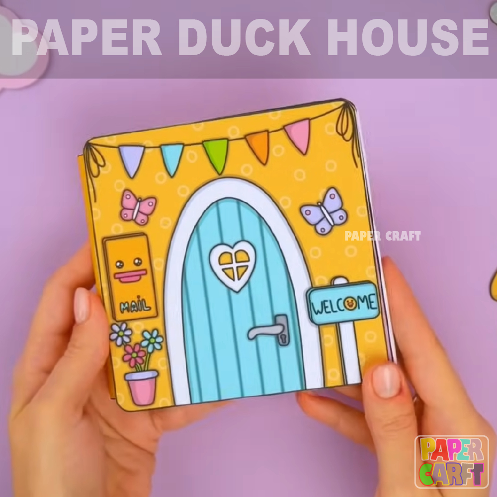 Jual Rumah Lalafanduck Paper Doll House/bebek viral mainan edukasi anak ...