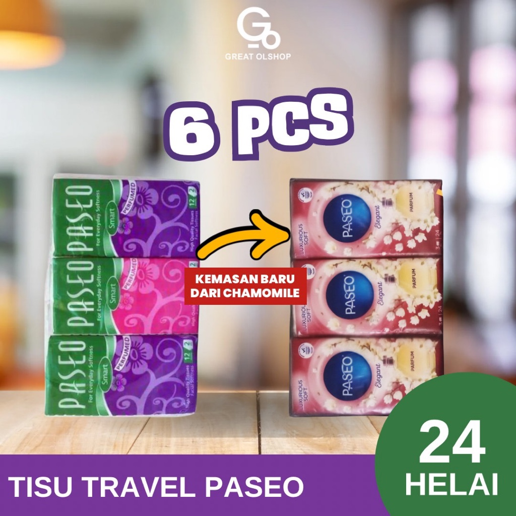 Jual Tisu Travel Paseo Smart Hanky Tissue Perfumed [12 Sheets / 2 Ply ...