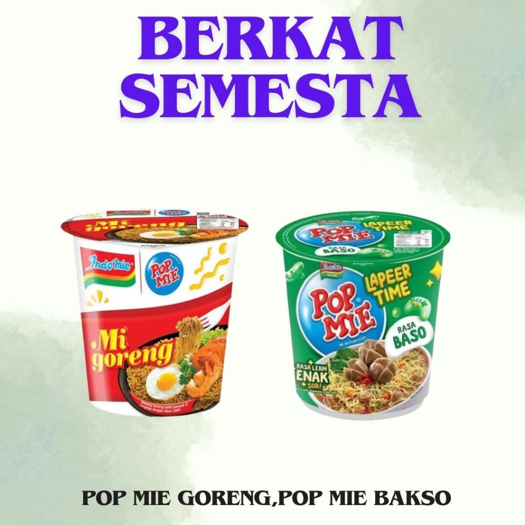 Jual POP MIE GORENG, POP MIE BAKSO , POP MIE KUAH RS KARI, POP MIE KUAH ...