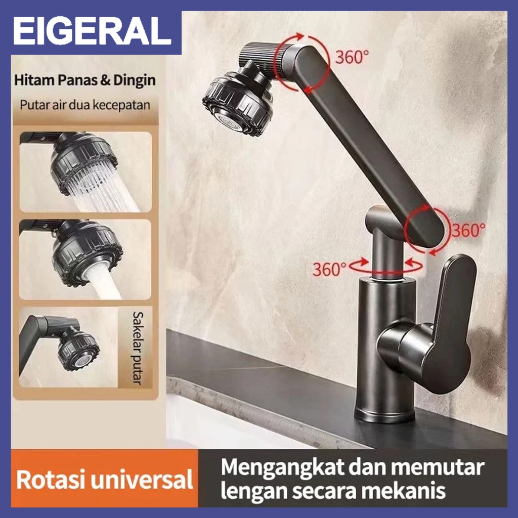 Jual SUS304 Keran Putar 360°Derajat Keran Air Panas & Dingin Keran 2 ...