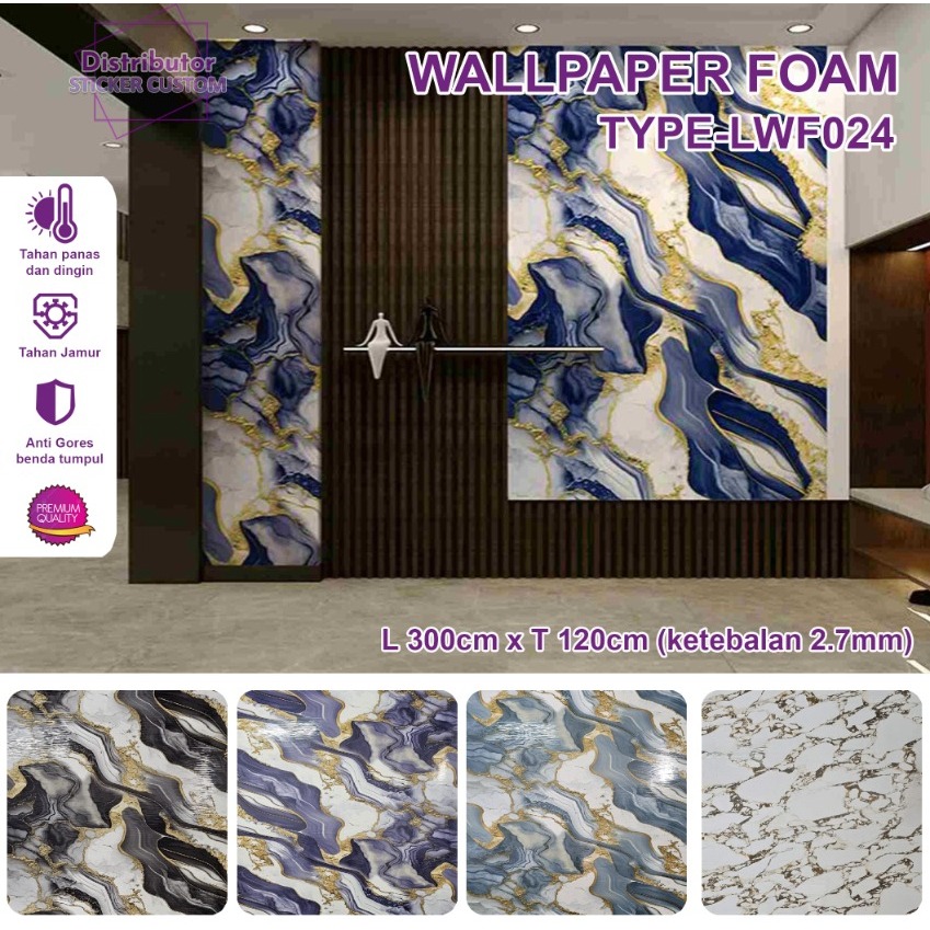 Jual Wallpaper Sticker Marble Foam | Sticker Foam Dinding | Stiker ...