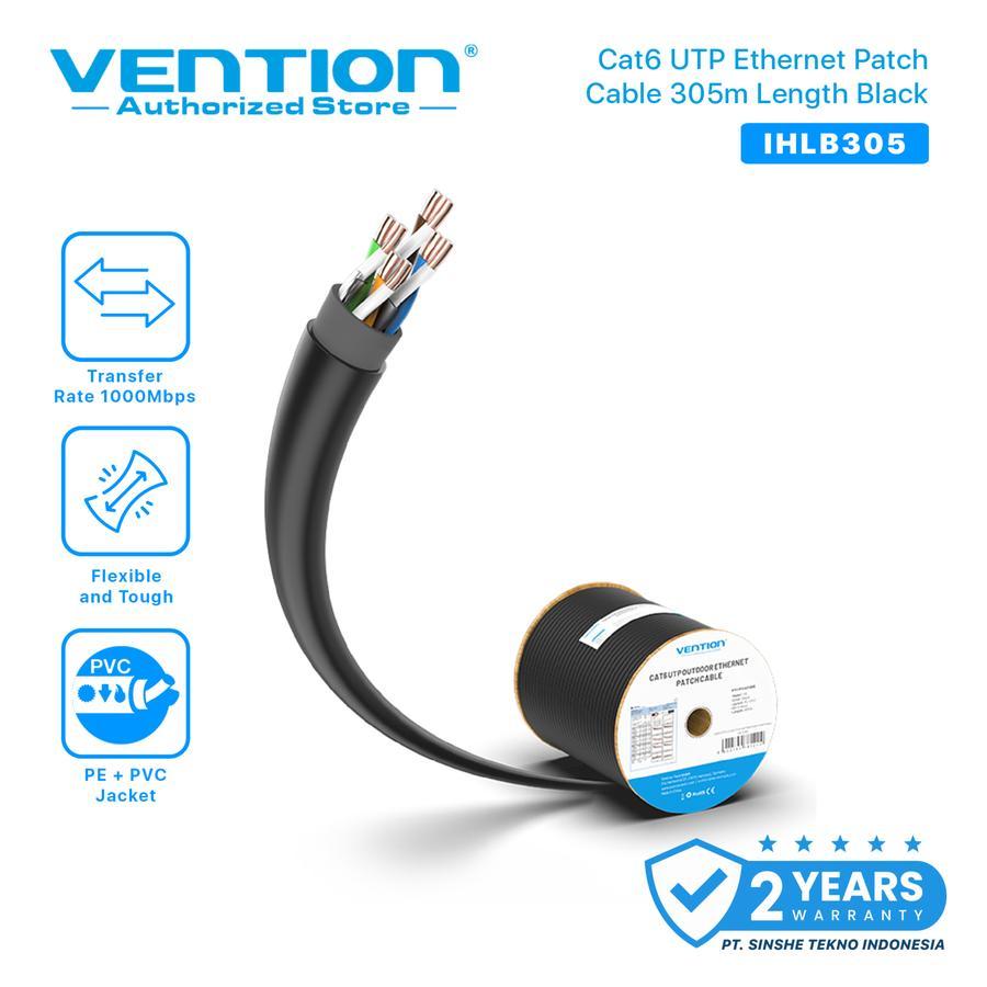 Jual Vention Kabel Lan Ethernet RJ45 Cat6 Cat 6 UTP 1Gbps 305M ROLL ...