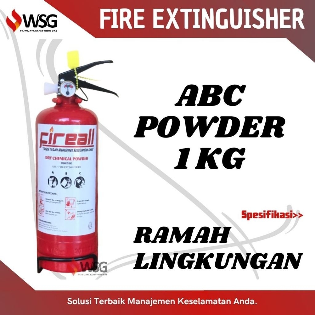 Jual APAR Powder 1Kg (ABC Fire Class) - Fireall | Shopee Indonesia