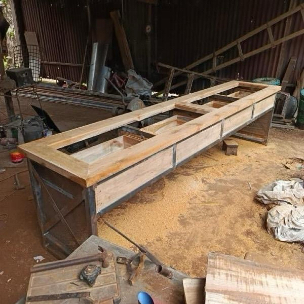 Jual Custom order furniture meja kantor industrial jati meja kerja ...