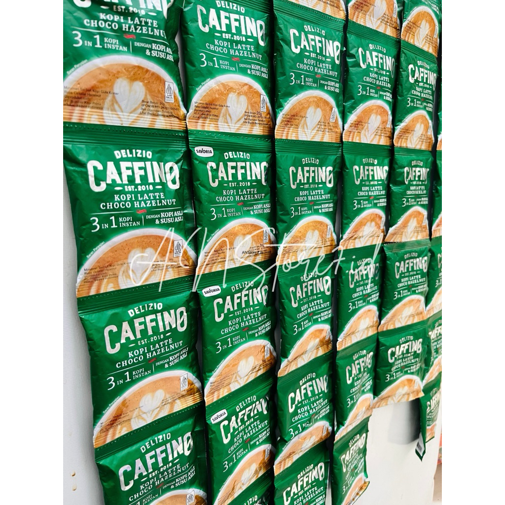 Jual CAFFINO Kopi Latte Choco HAZELNUT 10 sachet | Shopee Indonesia