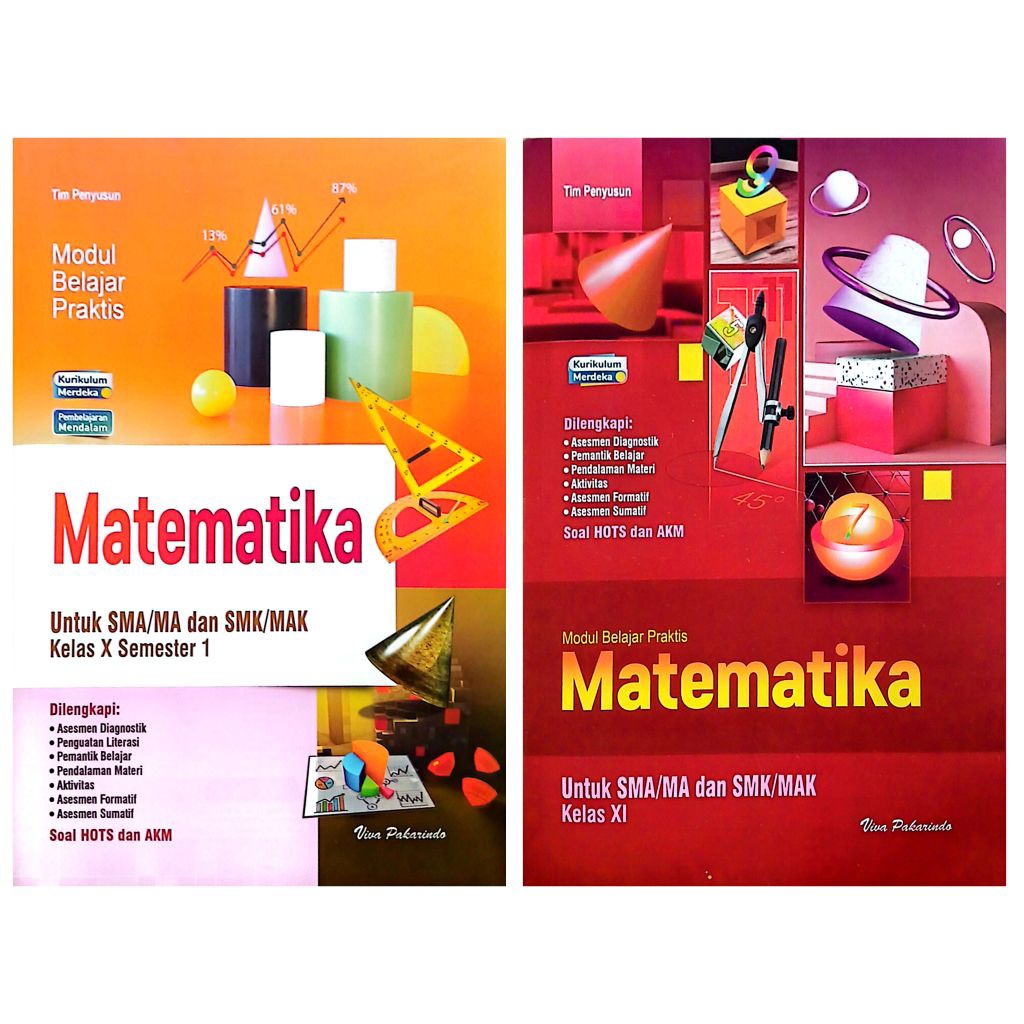 Jual BUKU LKS VIVA PAKARINDO SMA SMK MATEMATIKA KELAS 10 11 SEMESTER 1 GANJIL KURIKULUM MERDEKA ...