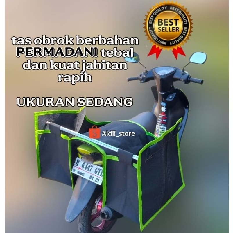 Jual TERMURAH tas obrok motor beronjong belakang motor bahan tebal ...