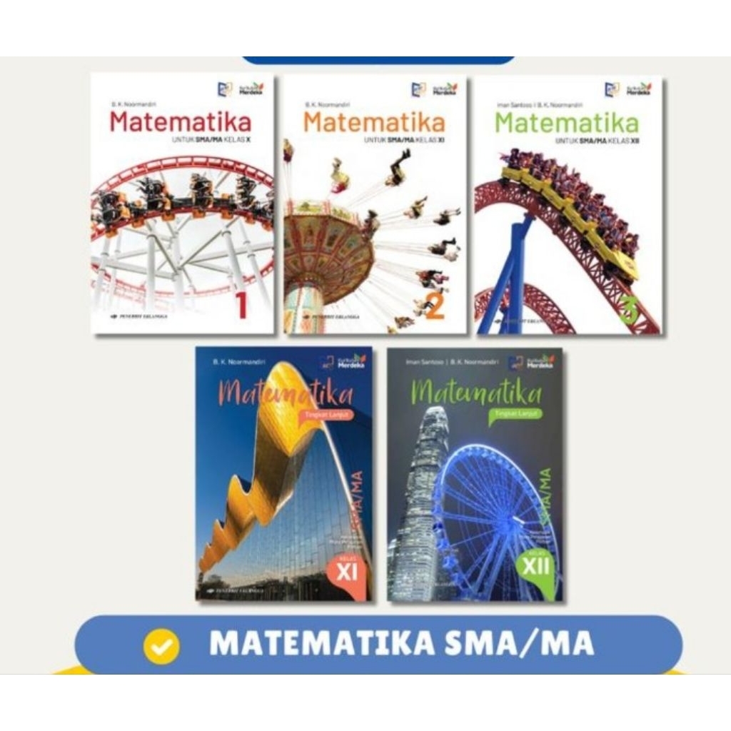Jual ERLANGGA BUKU MATEMATIKA UNTUK SMA/MA KELAS 10, 11, 12 KURIKULUM MERDEKA | Shopee Indonesia