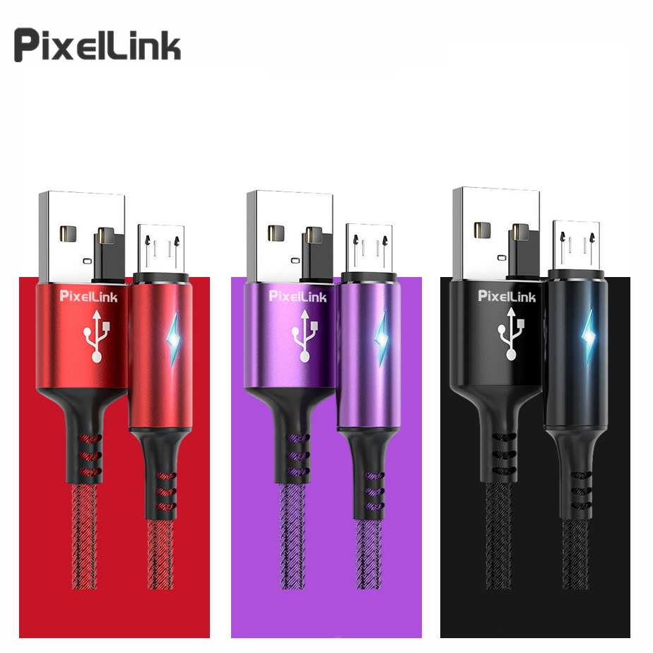 Jual PixEILink Kabel Data 6A 120cm/2M/3M Type C / Micro Usb Kabel Data ...