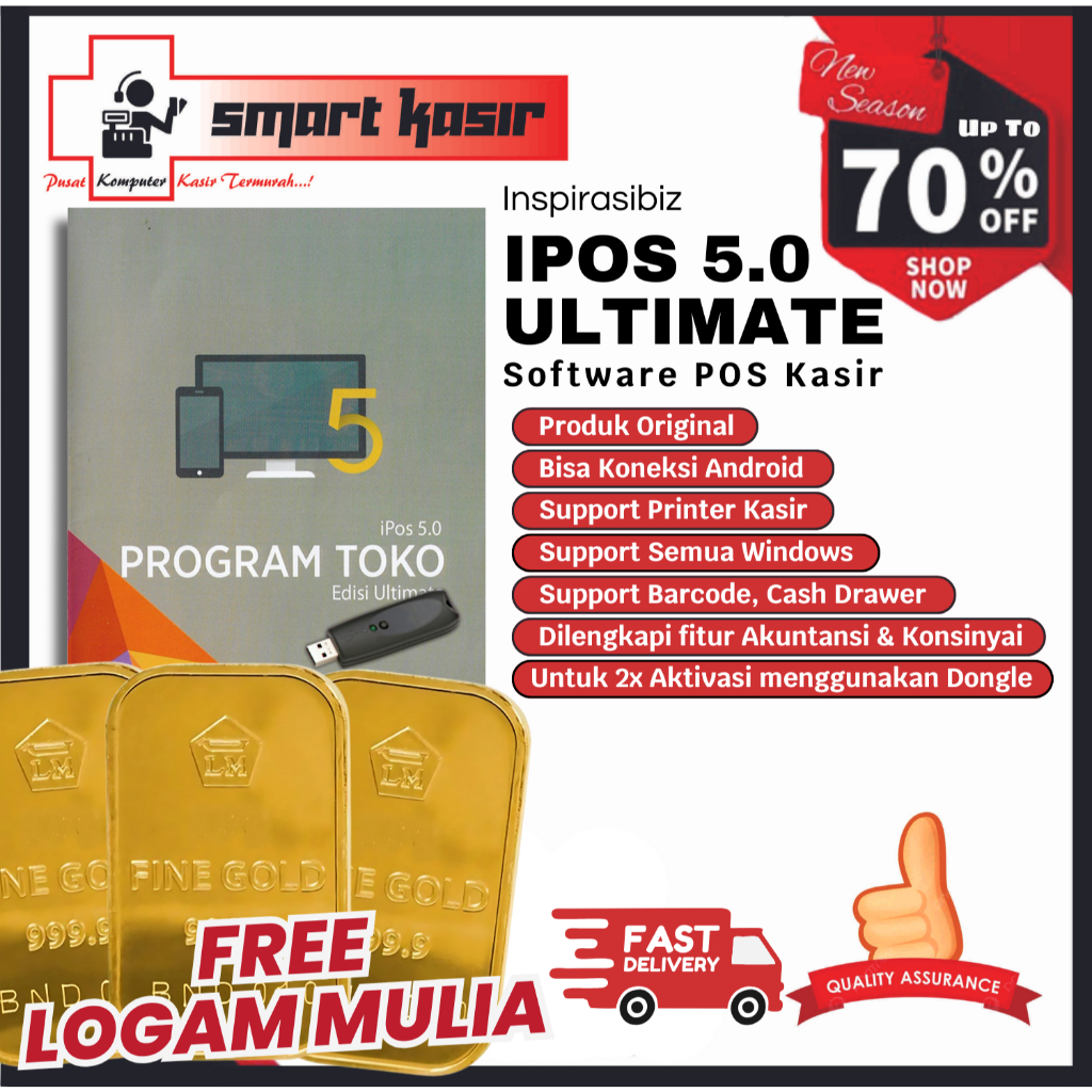 Jual Program Kasir Toko IPOS 5.0 Ultimate [AKTIVASI DONGLE] | Program ...