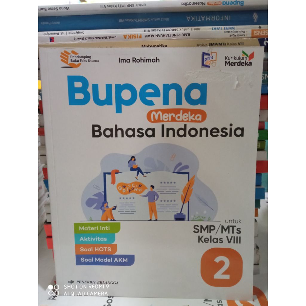 Jual Buku bupena bahasa Indonesia untuk SMP kelas 8 kurikulum merdeka original | Shopee Indonesia