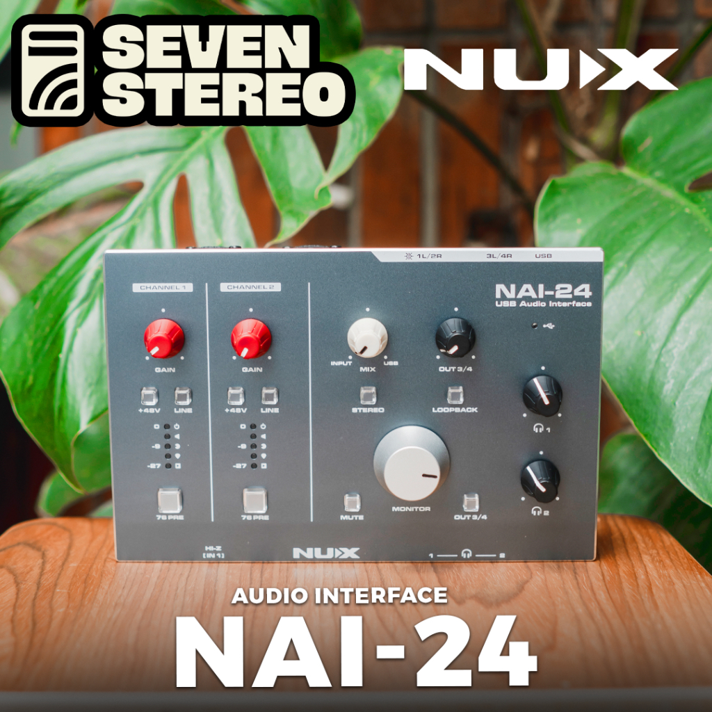 Jual Nux Nai-24 Usb Audio Interface Nux NAI24 Soundcard Audio Recording ...