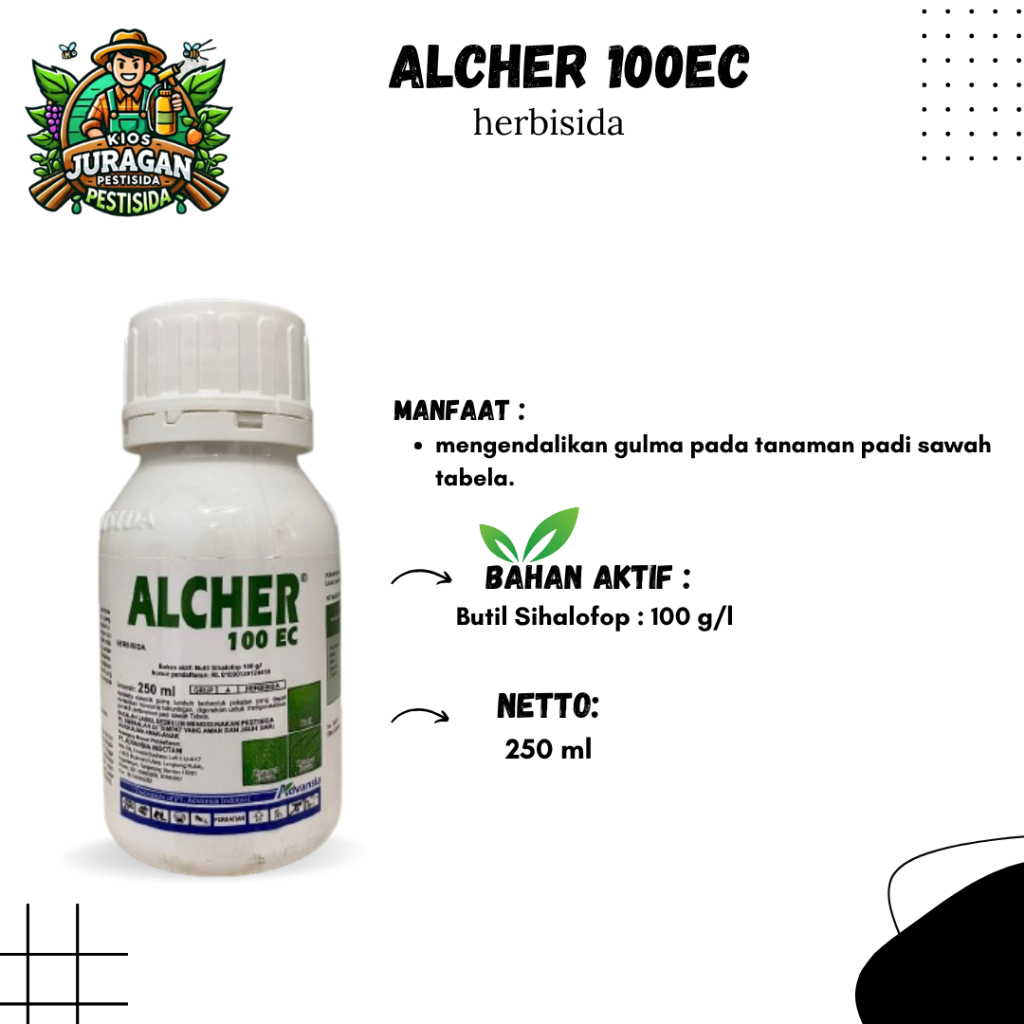 Jual ALCHER 100EC 250ML HERBISIDA Mengendalikan Gulma di Pertanaman ...