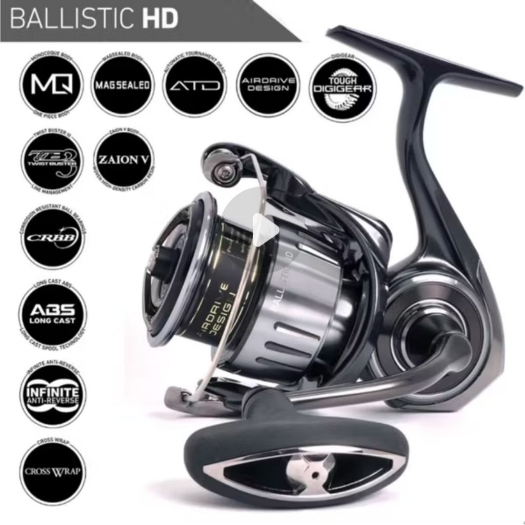 Jual Reel Daiwa BALLISTIC HD LT 3000-XH ZaionV Air Drive Rotor |Spinning | Shopee Indonesia