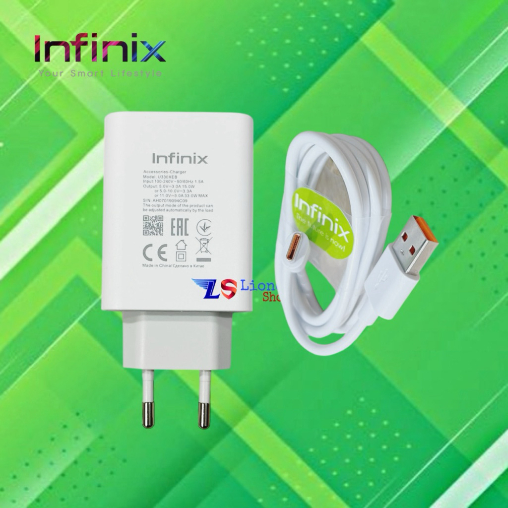 Jual Charger Infinix Original 33W Type C Fast Charging | Shopee Indonesia