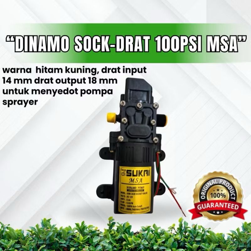 Jual Dinamo Pompa Air Sprayer MSA Kuning 80PSI – Sock-Sock, Bergaransi ...
