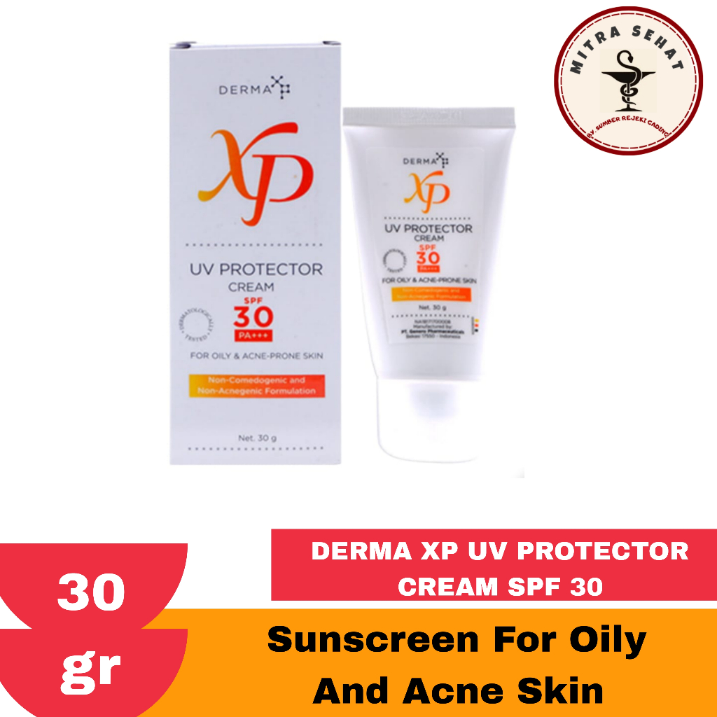 Jual Derma XP UV Protector Cream SPF 30 - Sunscreen For Oily and Acne ...