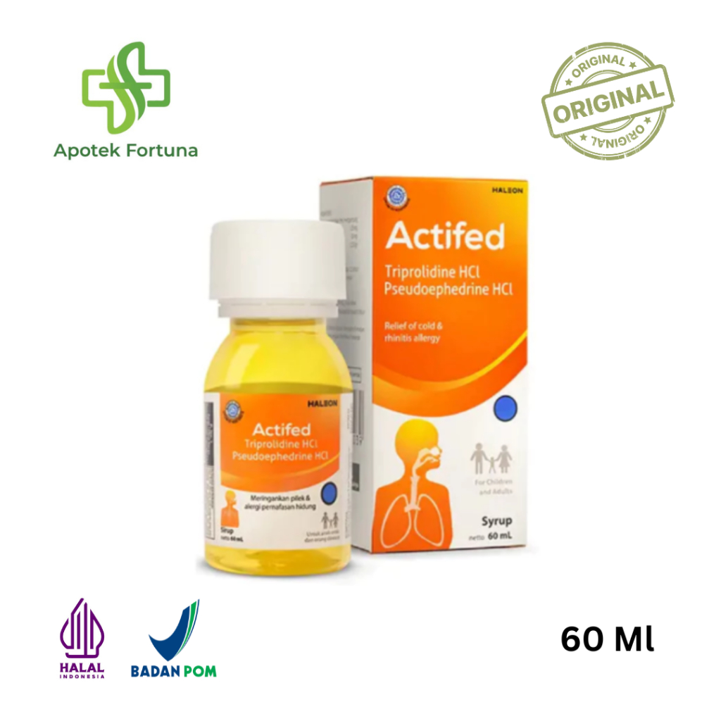 Jual Actifed Syrup 60 ml (Kuning) | Shopee Indonesia
