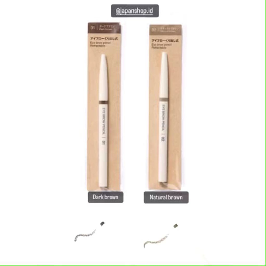 Jual Muji retractable eyebrow pencil / Pensil alis Muji Japan | Shopee ...