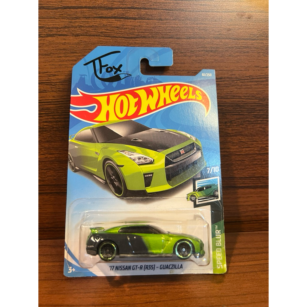 Jual Hot Wheels 17 Nissan GTR R35 Guaczilla Tfox Speed Blur Hijau Green ...