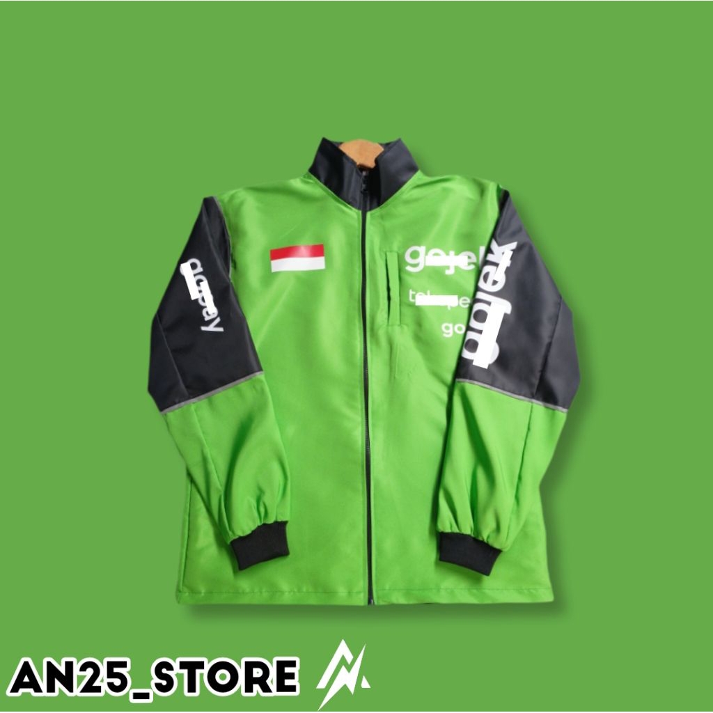 Jual NEW...Jaket motor model goto/jaket go_jek/jaket hijau fariasi ...