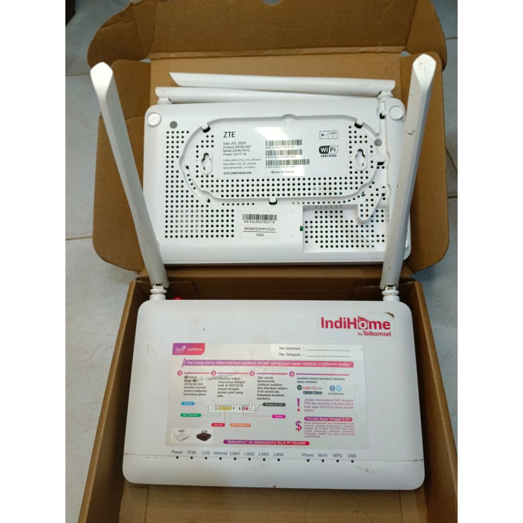 Jual ZTE F670L DUAL BAND 5G Port Biru dan Port Hijau Second | Shopee ...