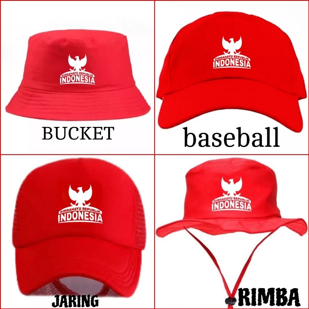 Jual TOPI DEWASA HUT RI KEMERDEKAAN INDONESIA / TOPI GARUDA DIRGAHAYU ...