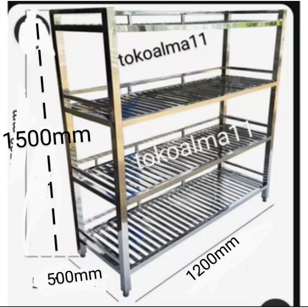 Jual MULTI RAK /RAK PENIRIS STAINLEES STEEL | Shopee Indonesia