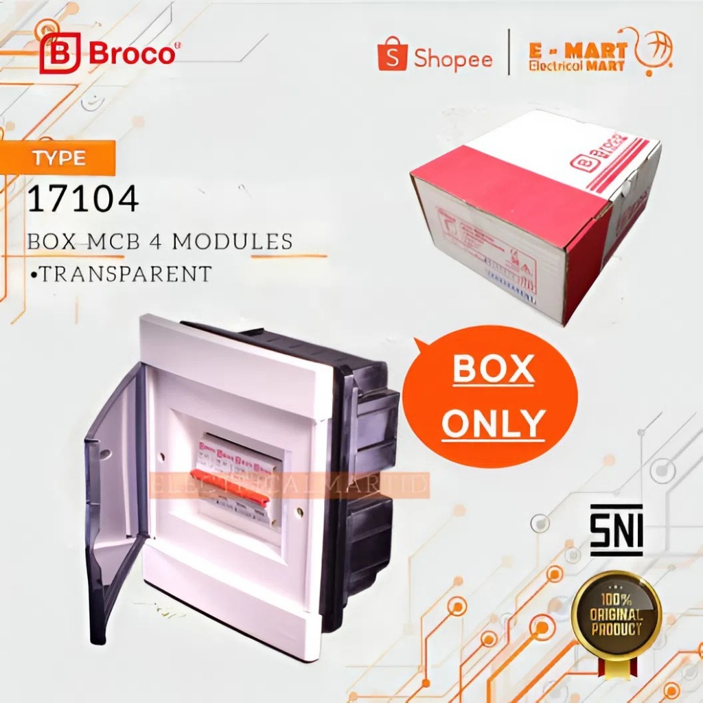 Jual BROCO Box MCB Inbow 8 group 17108 IB Transparan | Shopee Indonesia